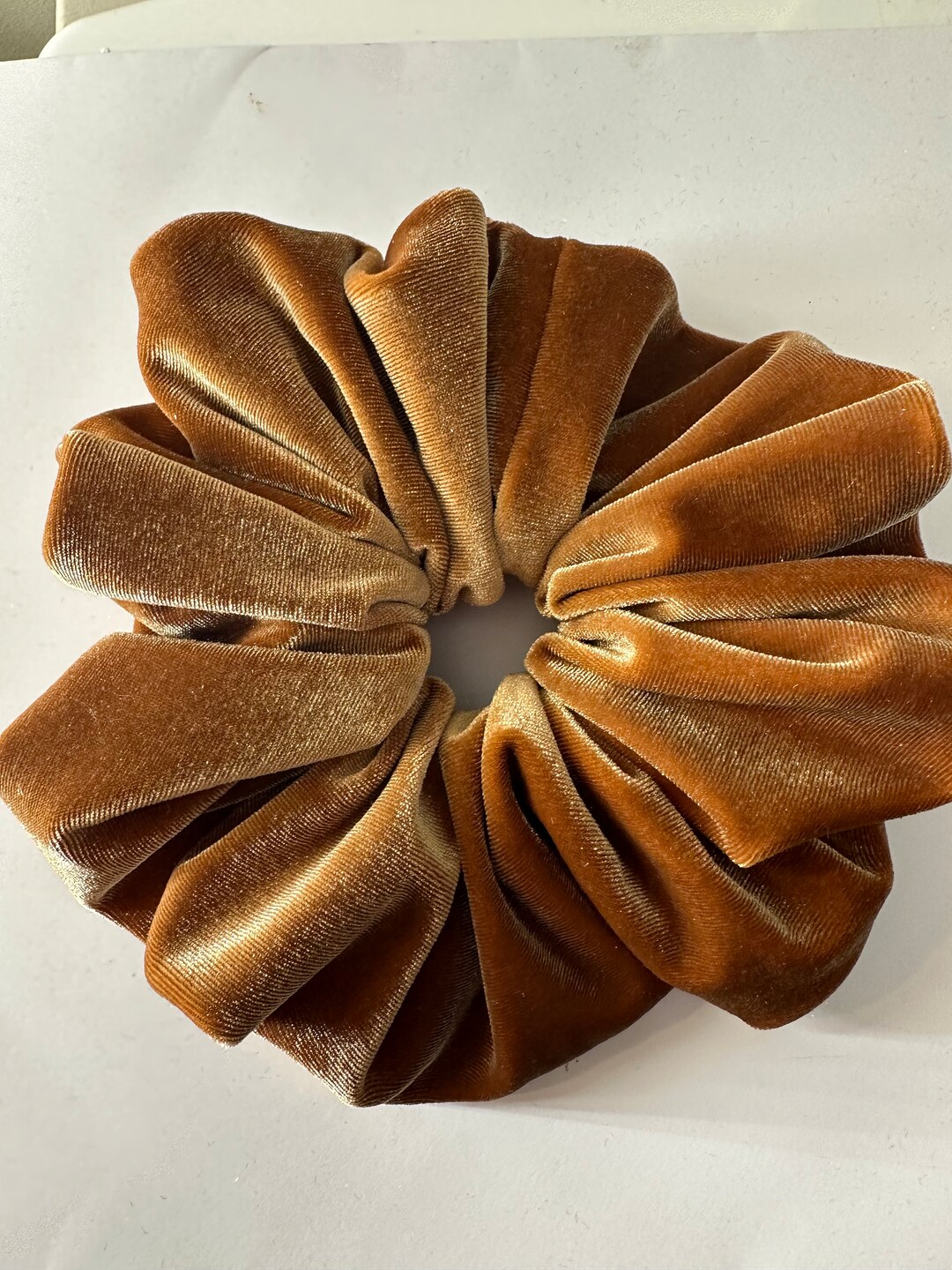 XXL Oversized COPPER Velvet Scrunchie Extra Large Velvet Hair Scrunchie ...