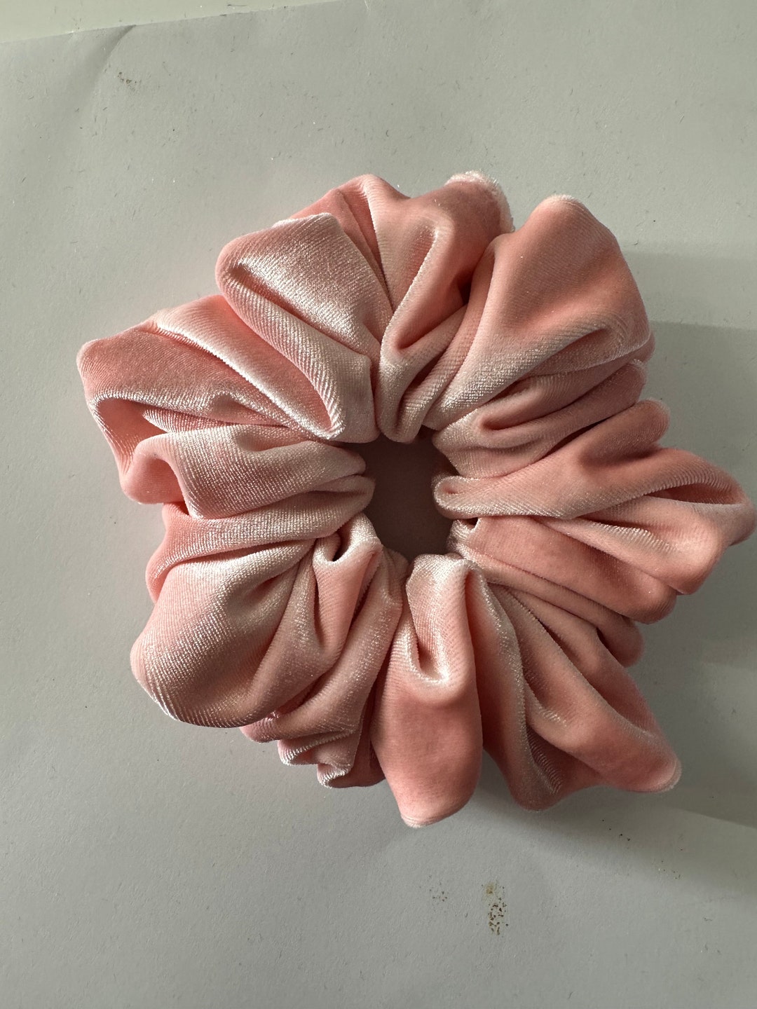 XXL Oversized LIGHT PINK Velvet Scrunchie Extra Large Velvet Hair ...