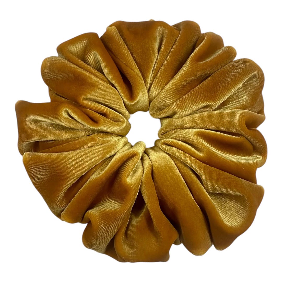 XXL Oversized GOLD Velvet Scrunchie | Extra Large Velvet Hair Scrunchie ...