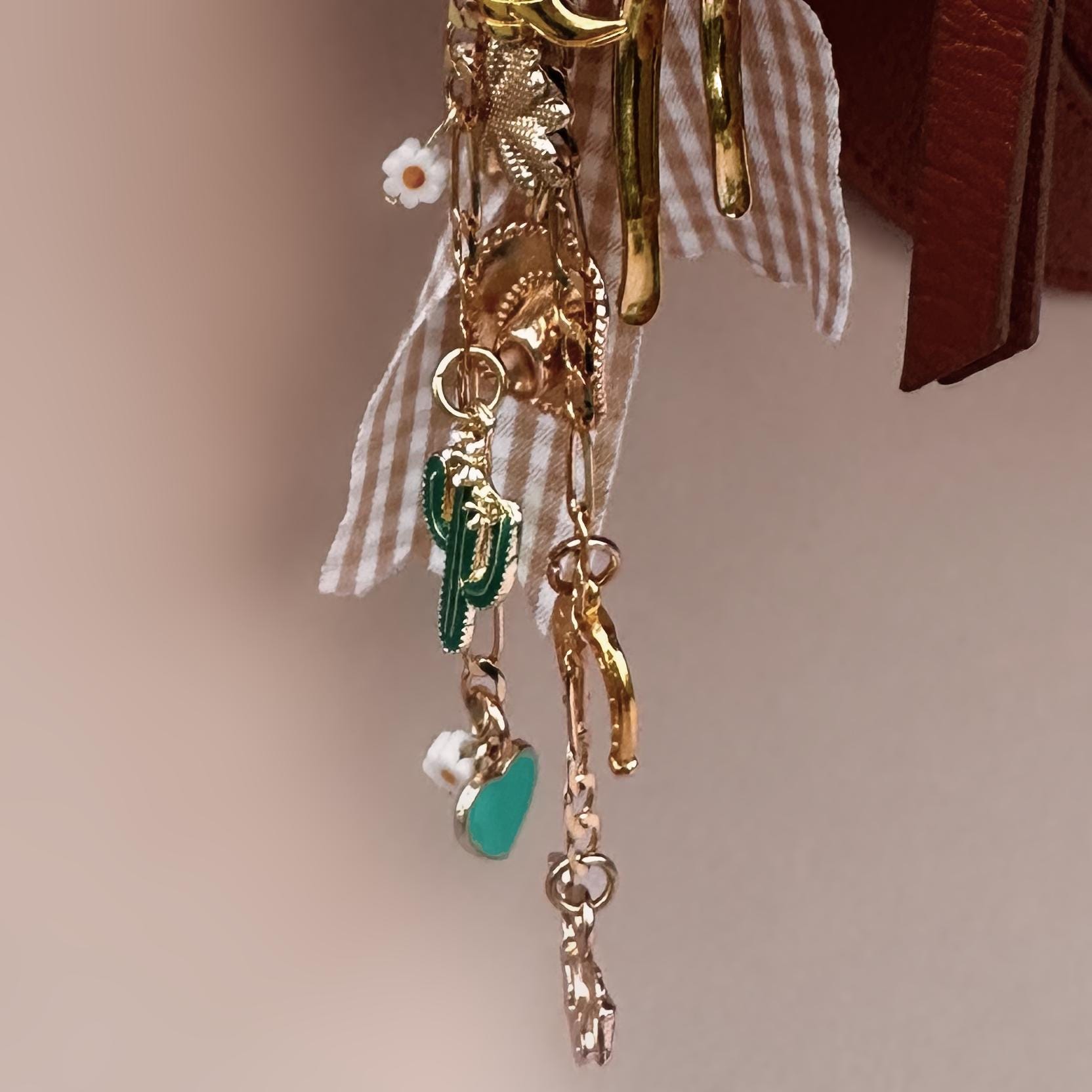 Western Cowboy Bag Charm Country Style Keychain Horse Bag Accessory ...