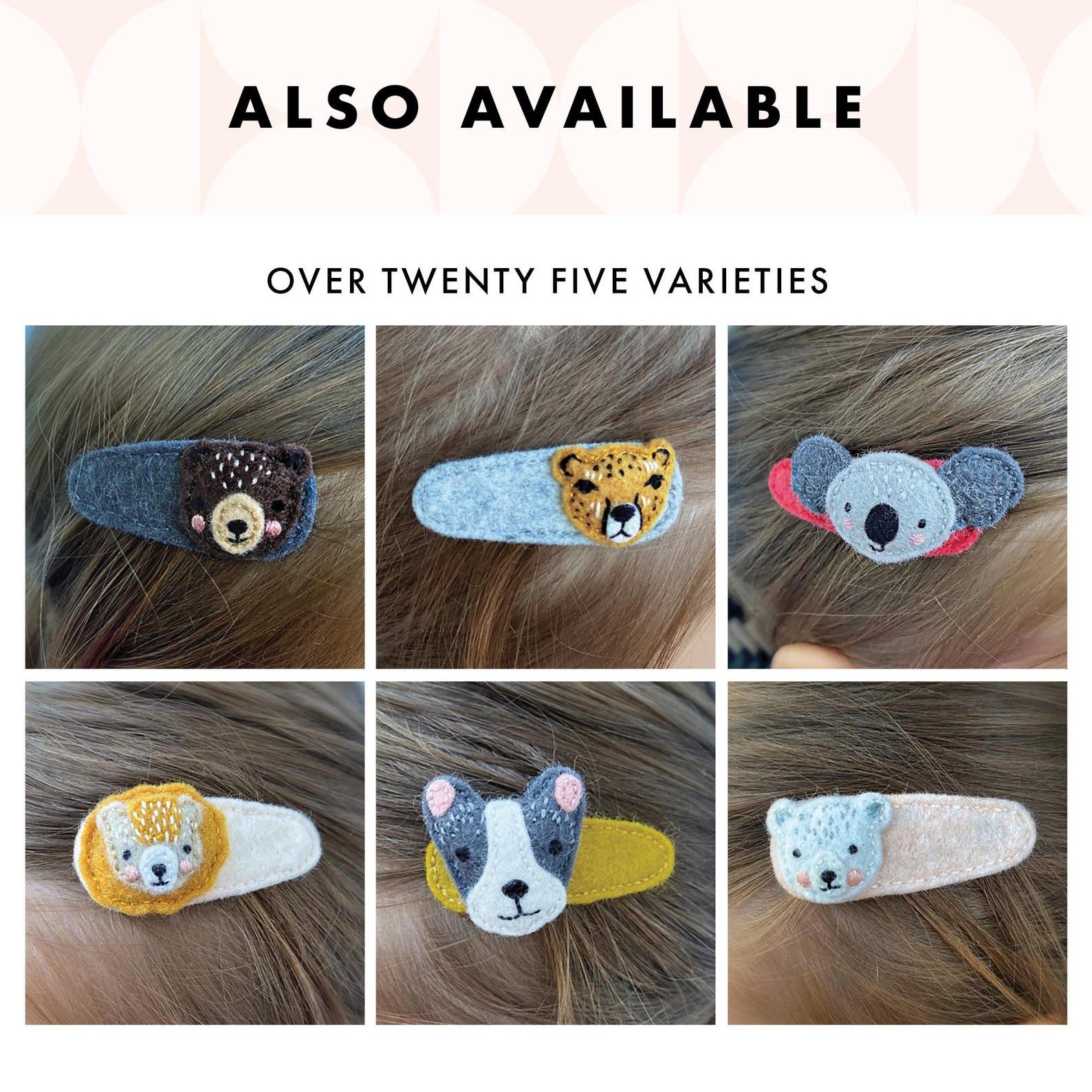 Handmade Felt Corgi Hair Clip Boho Dog Barrette Party Favor Dog Lover ...