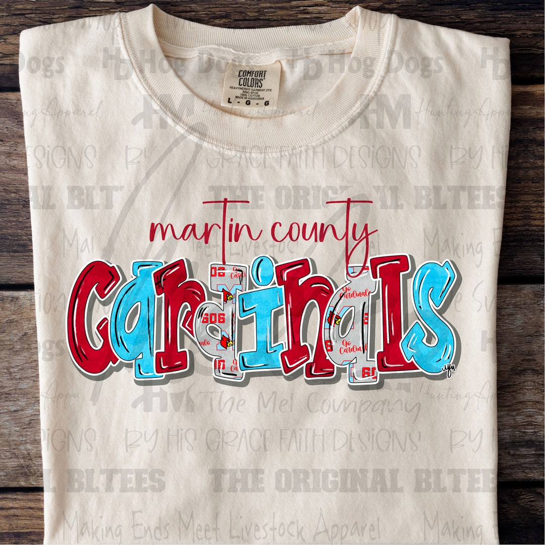 Martin County Cardinals 3137A PNG Digital Download Digital Art School ...