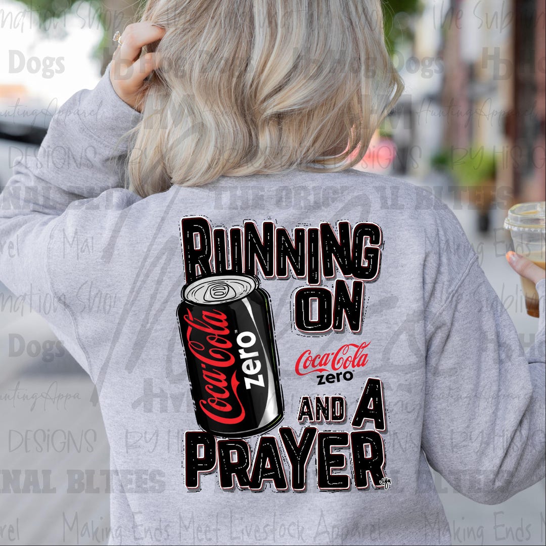Digital Coke Zero and a Prayer PNG Digital Download Digital Art Coke ...