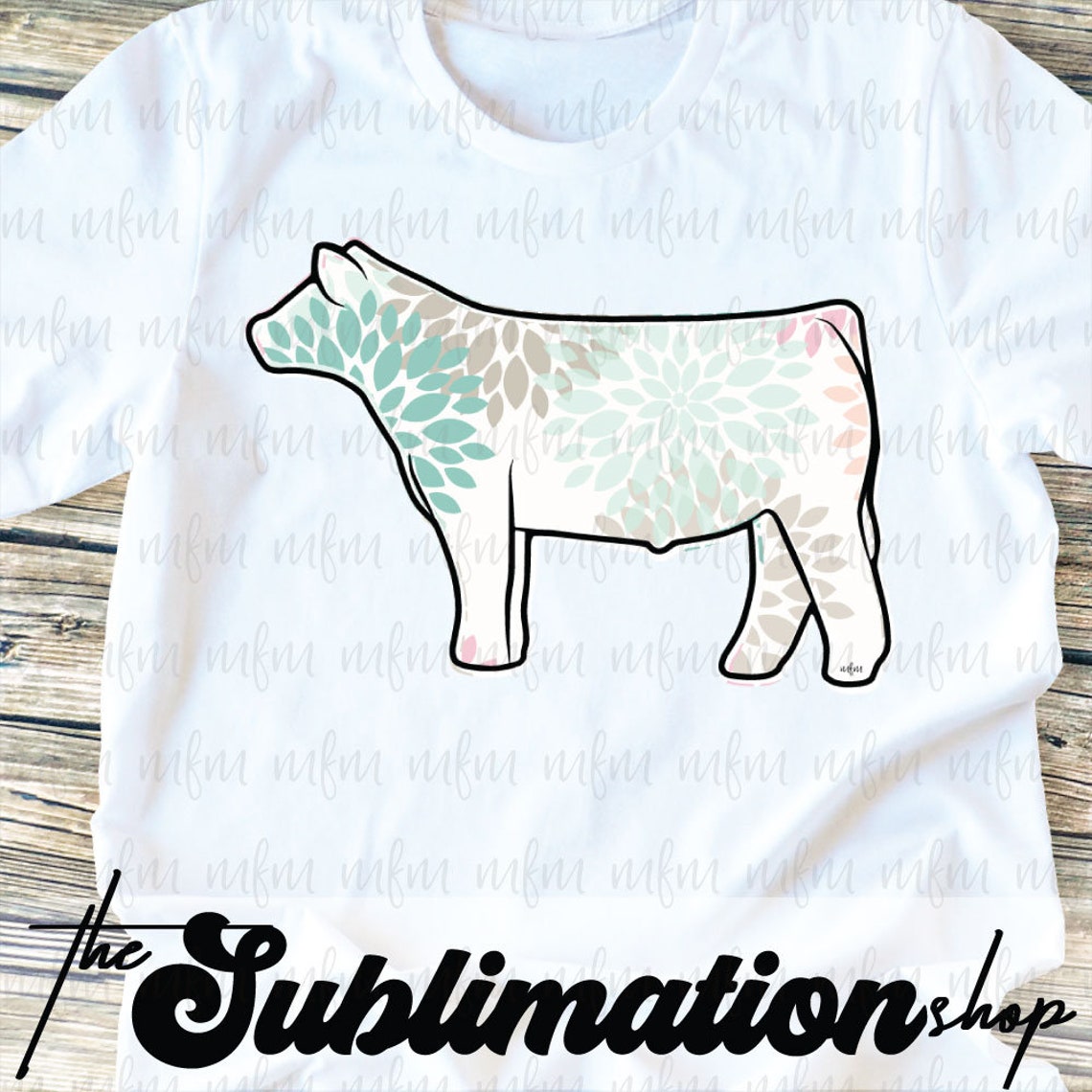 Fancy Cow 1D Sublimation Ready to Press Sheets Show Life | Etsy