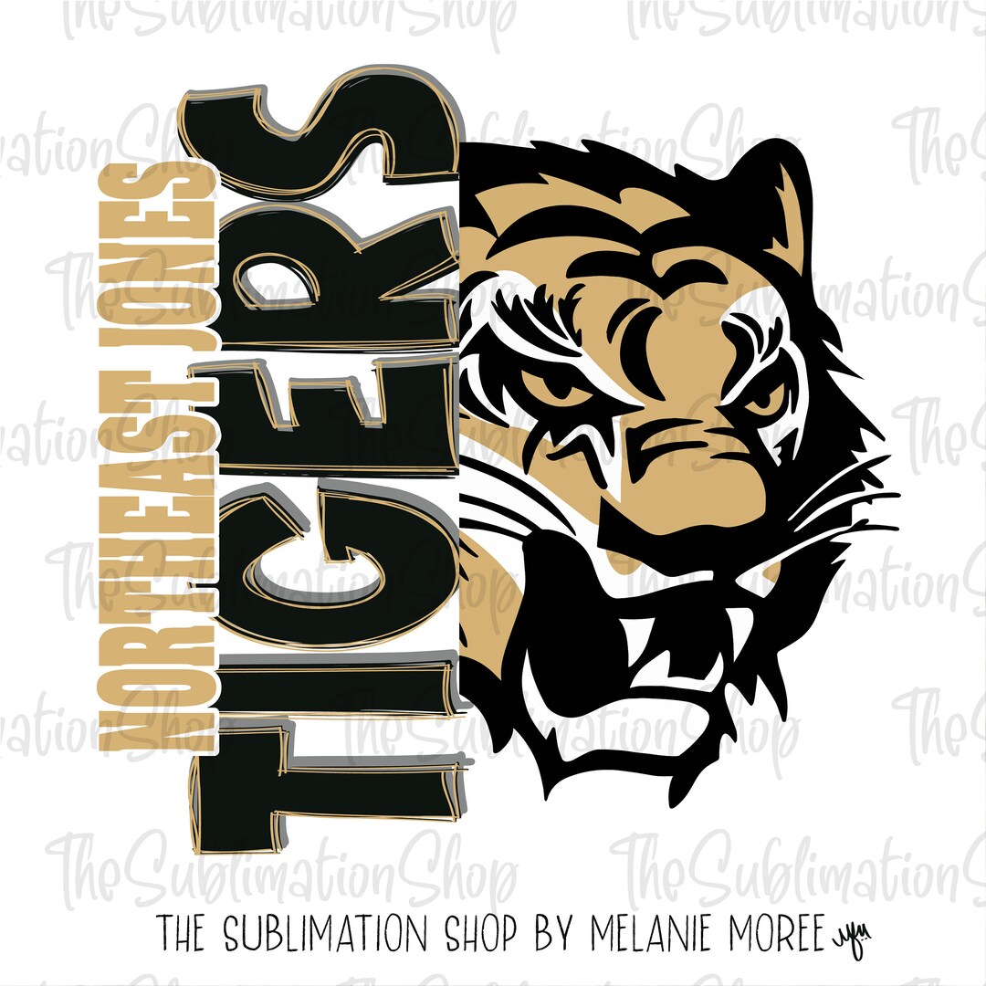 Northeast Jones Tigers 2915 PNG Digital Download Digital - Etsy