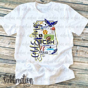 Cold Springs Eagles Sublimation Ready to Press Sheets Bremen AL - Etsy