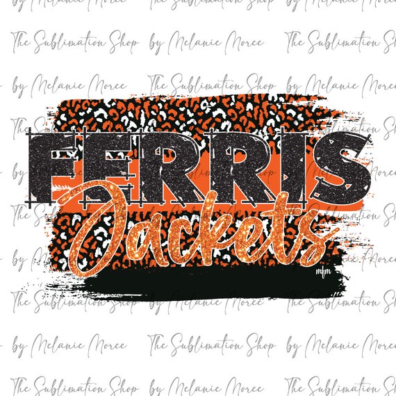 Ferris Yellowjackets Sublimation Ready to Press Sheets - Etsy