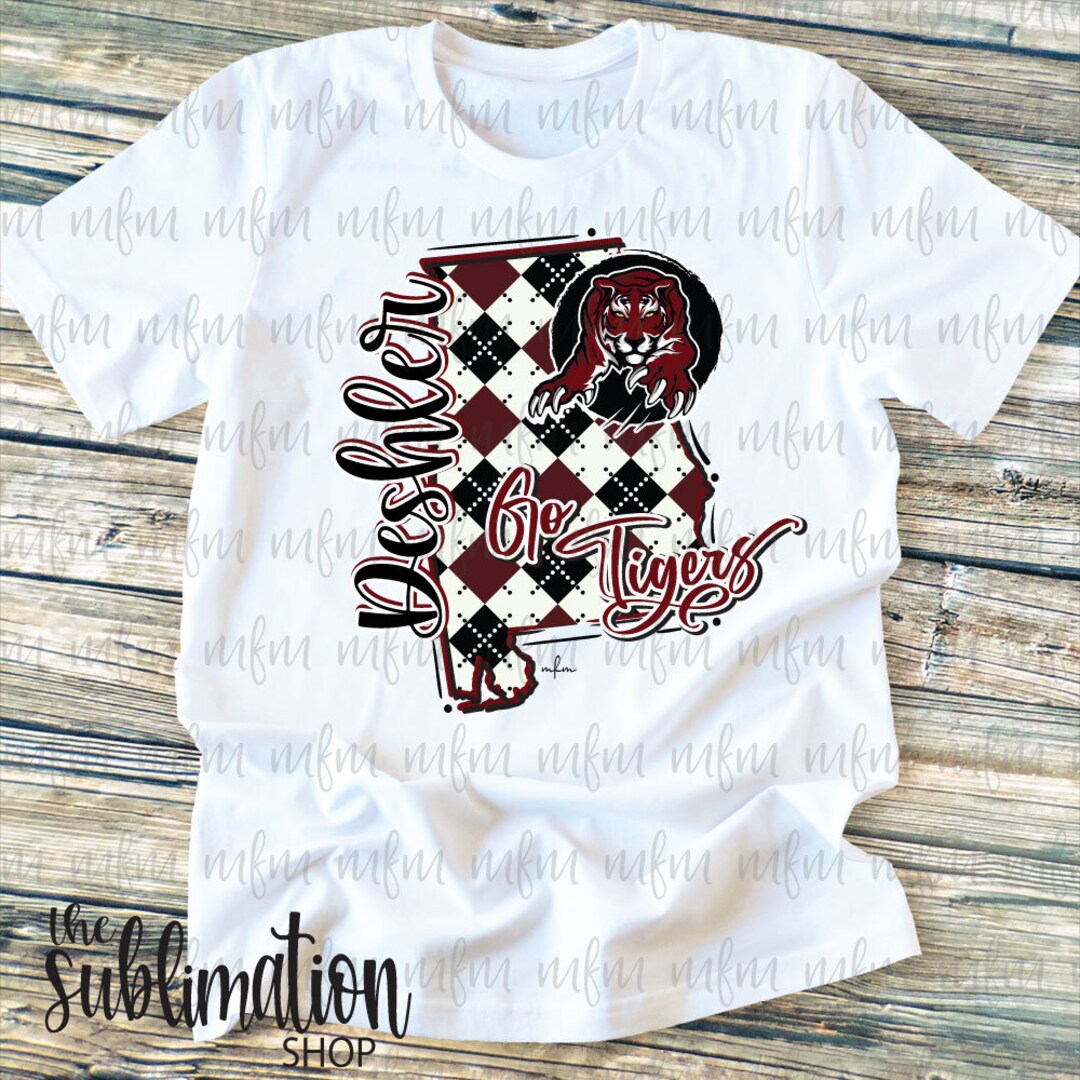 Deshler Tigers 3.0 PNG Digital Download Digital Art Deshler AL Alabama ...