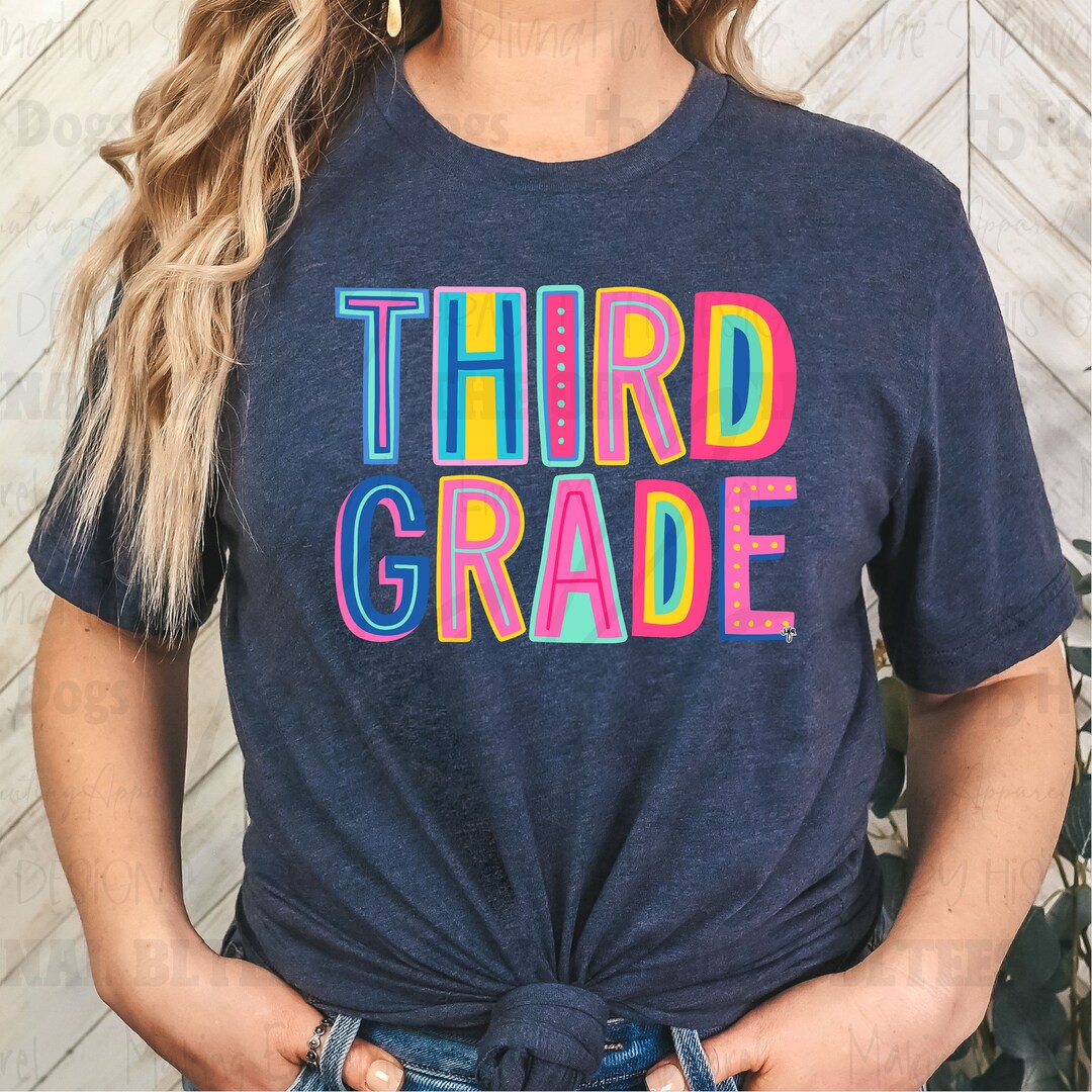 Third Grade PNG Digital Download Digital Art Teacher Life Teaching ...