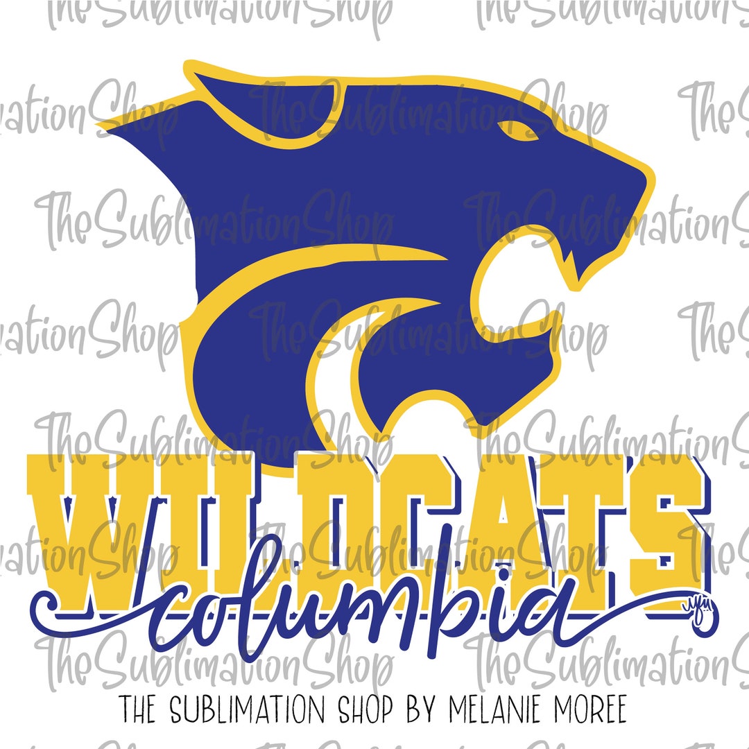 Columbia Wildcats PNG Digital Download Digital Art Columbia MS Columbia ...