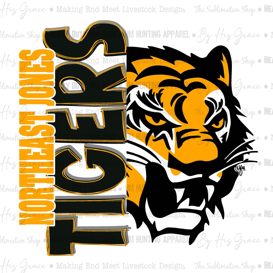 Northeast Jones Tigers 2915 PNG Digital Download Digital Art Ellisville ...