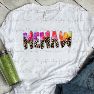 Memaw Leopard Sublimation Ready to Press Sheets Memaw Life - Etsy