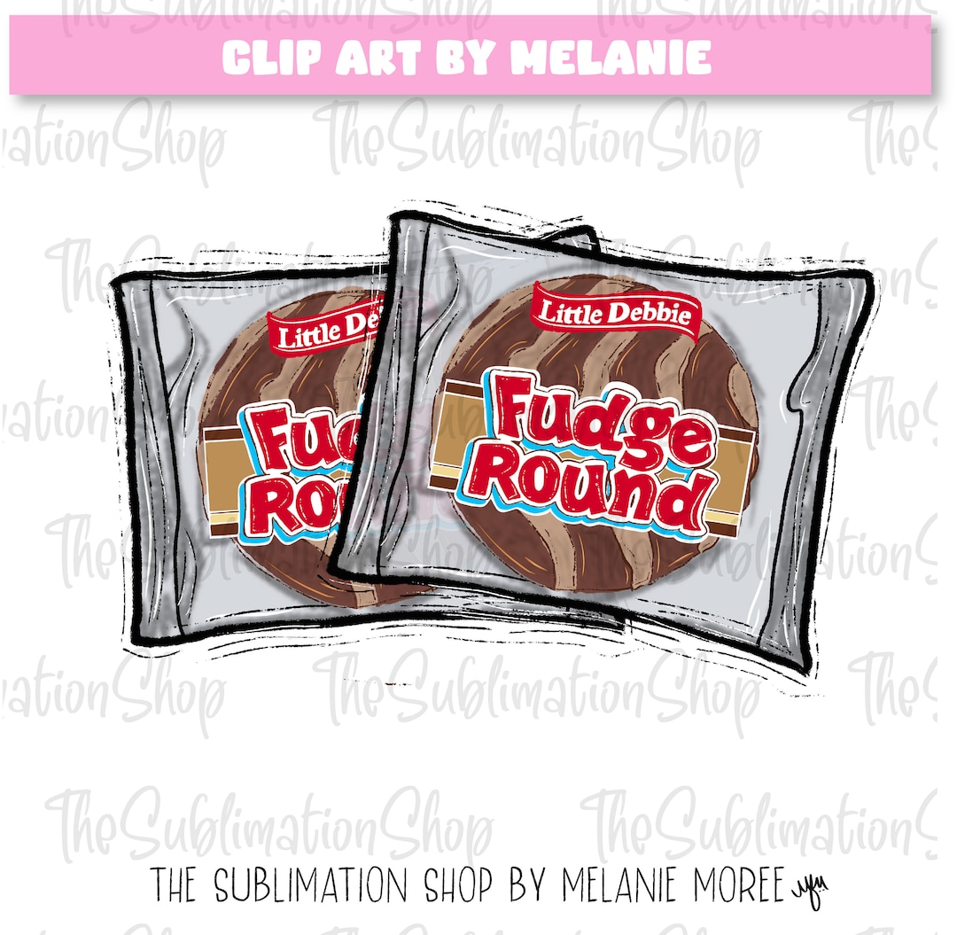 Fudge Rounds Hand Drawn Clip Art Digital Art Song Lyric Art Commercial ...