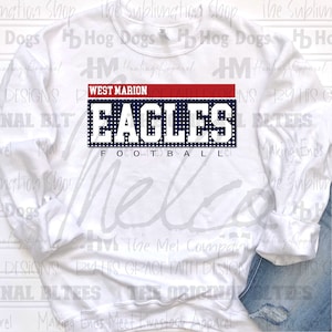 East Marion Eagles 3182 PNG Digital Download Digital Art Columbia MS ...