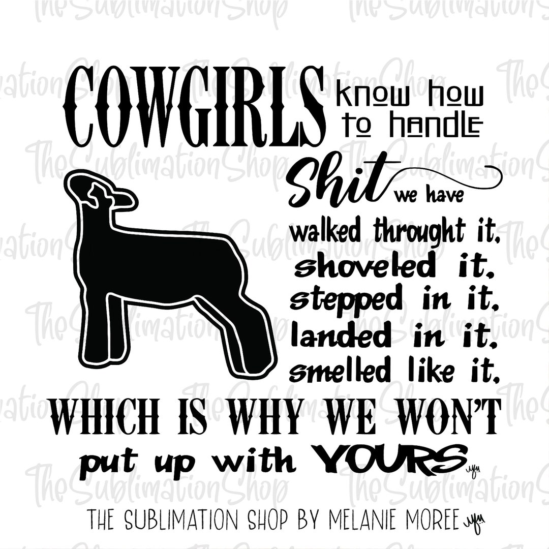 Handle Shit Lamb Sublimation Design PNG Digital Download Digital Art ...