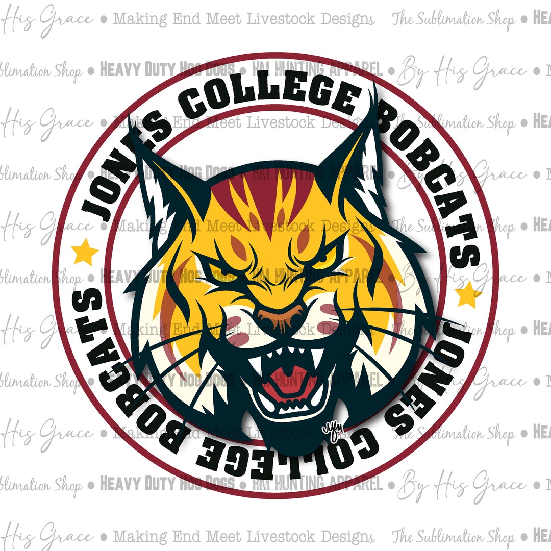 Jones College Bobcats 3038 PNG Digital Download Digital Art Ellisville ...