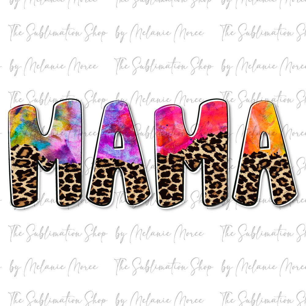 Mama Leopard Sublimation Ready to Press Sheets Mama Life - Etsy