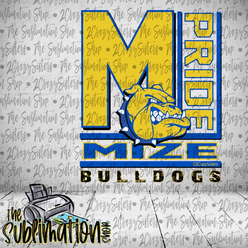 Mize Bulldogs 1.0 PNG Digital Download Digital Art Mize - Etsy