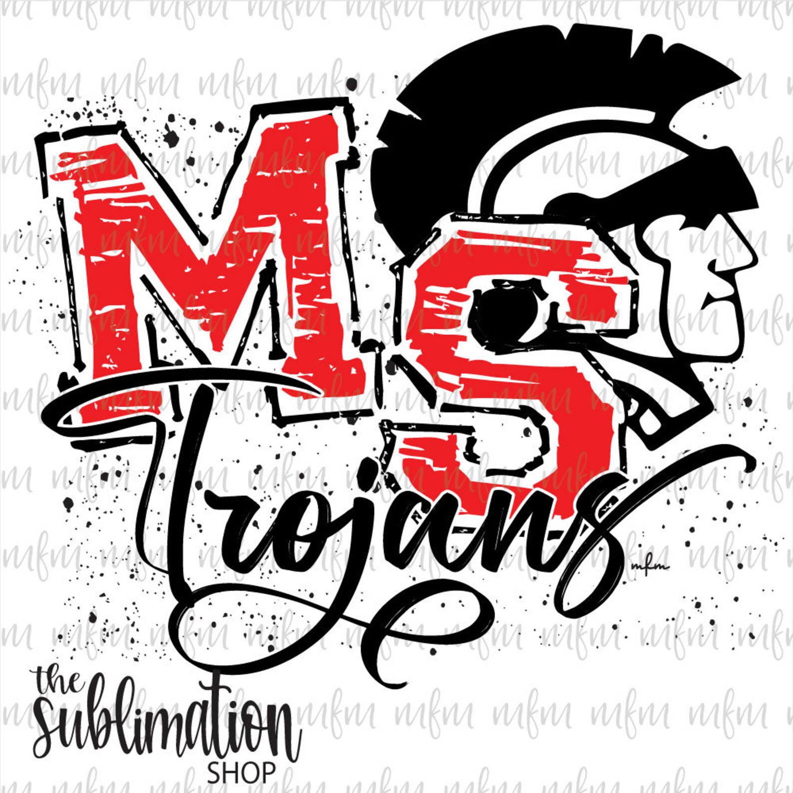 Muscle Shoals Trojans 1.0 PNG Digital Download Digital Art - Etsy