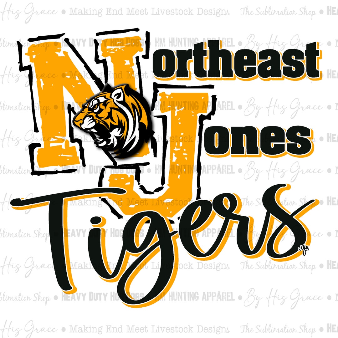 Northeast Jones Tigers 2972 PNG Digital Download Digital Art Ellisville ...