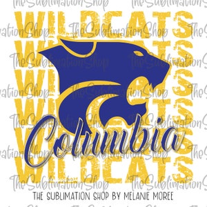 Columbia Wildcats PNG Digital Download Digital Art Columbia MS Columbia ...
