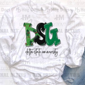 Delta State Fighting Okra 3137 PNG Digital Download Digital Art DSU ...