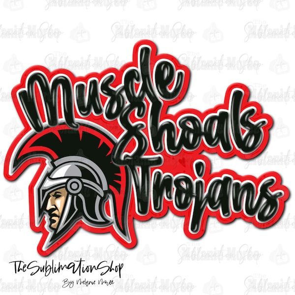 Muscle Shoals Trojans Svg - Etsy