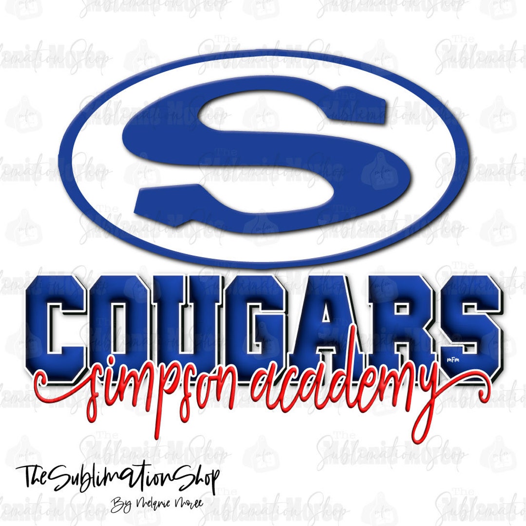 Simpson Academy Sublimation Ready to Press Sheets Mendenhall MS Cougars ...
