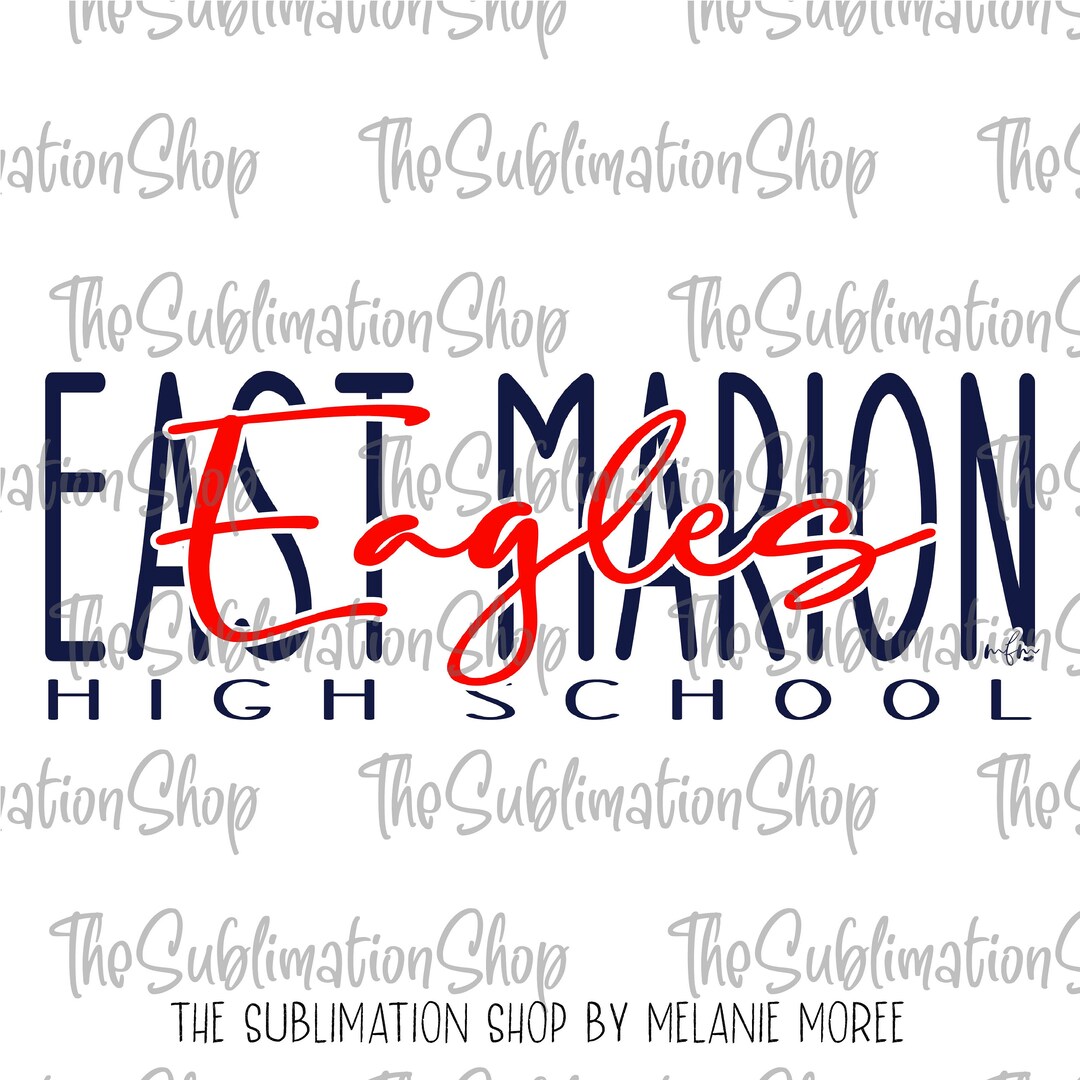 East Marion Eagles 2903 PNG Digital Download Digital Art Columbia MS ...