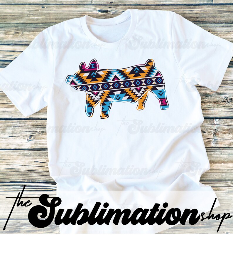 Aztec Pig 1.0 Sublimation Ready to Press Sheets Show Life - Etsy