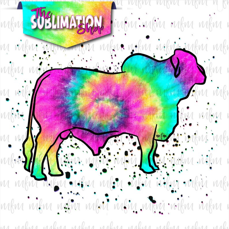 Tie Dyed Brahman Sublimation Design PNG Digital Download - Etsy