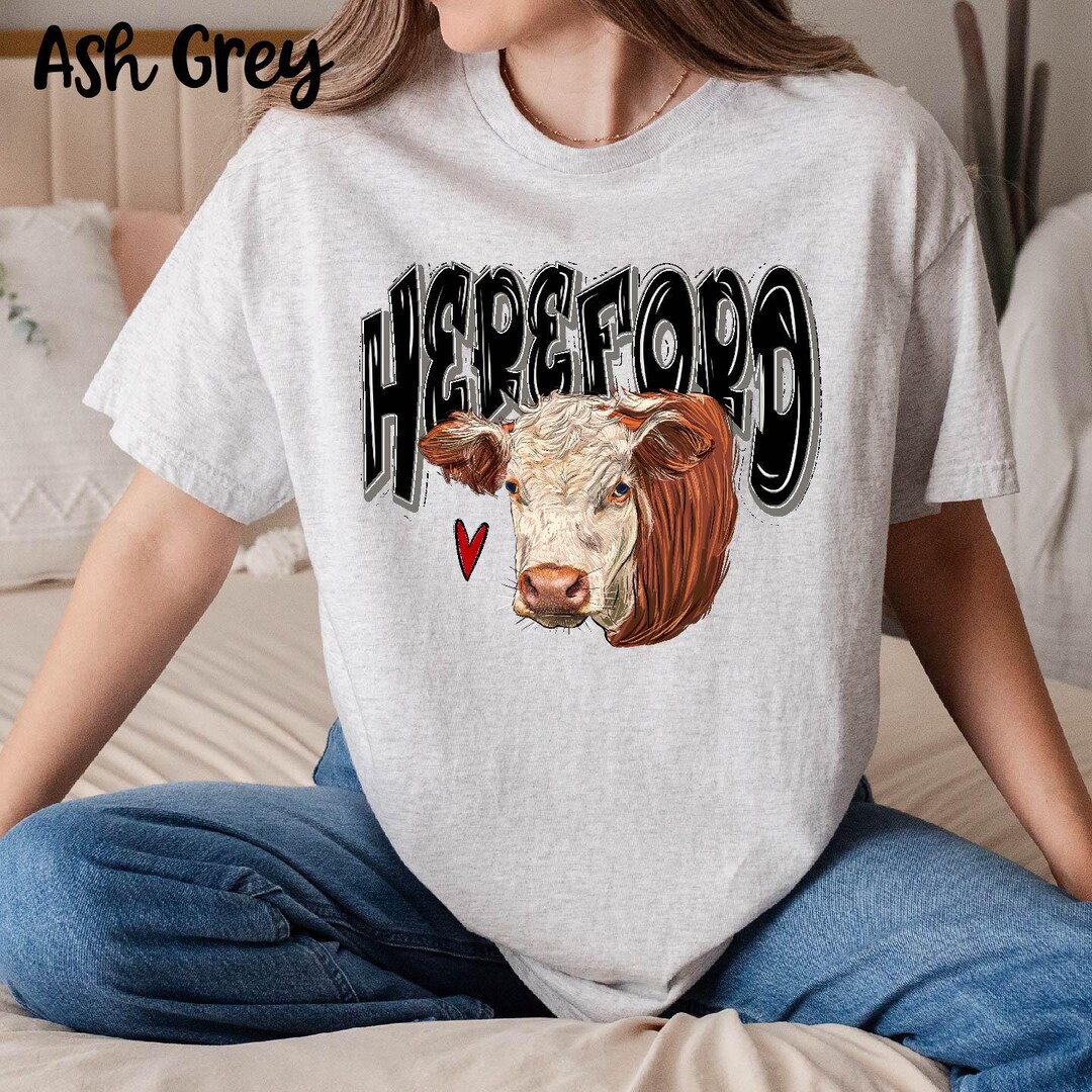 T-shirt Hereford Cattle Livestock Graphic Tee Mississippi Designer ...