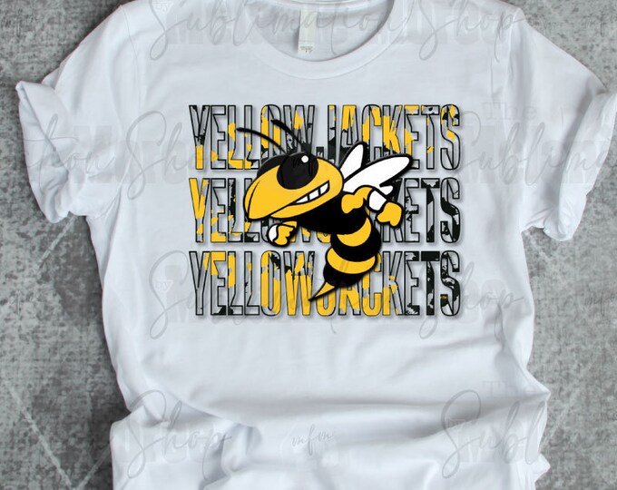 Starkville Yellowjackets Sublimation Ready to Press Sheets School ...