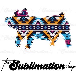 Aztec Pig 1.0 Sublimation Design PNG Digital Download Digital Art Show ...
