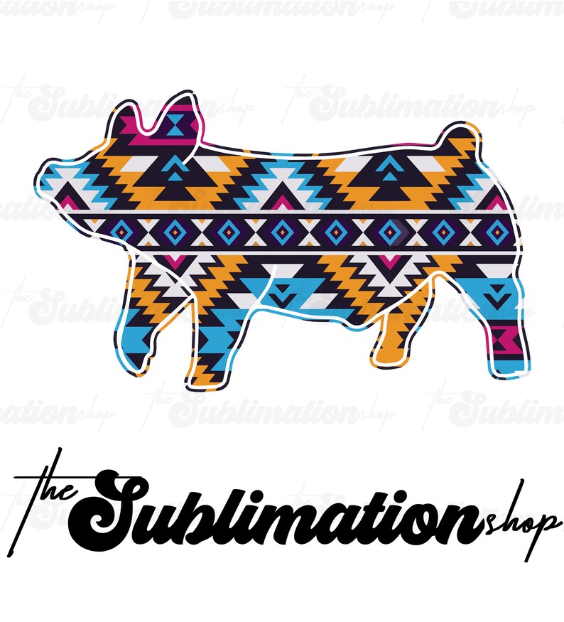 Aztec Pig 1.0 Sublimation Design PNG Digital Download - Etsy