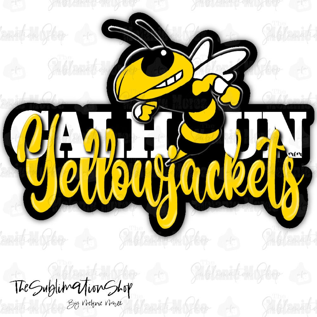 Calhoun High School Yellowjackets Sublimation Ready to Press Sheets ...