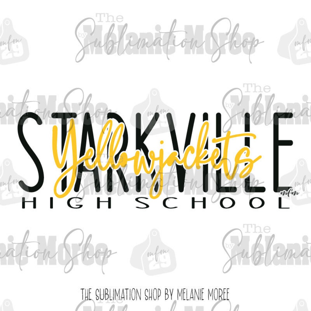 Starkville Yellowjackets PNG Digital Download Digital Art High School ...