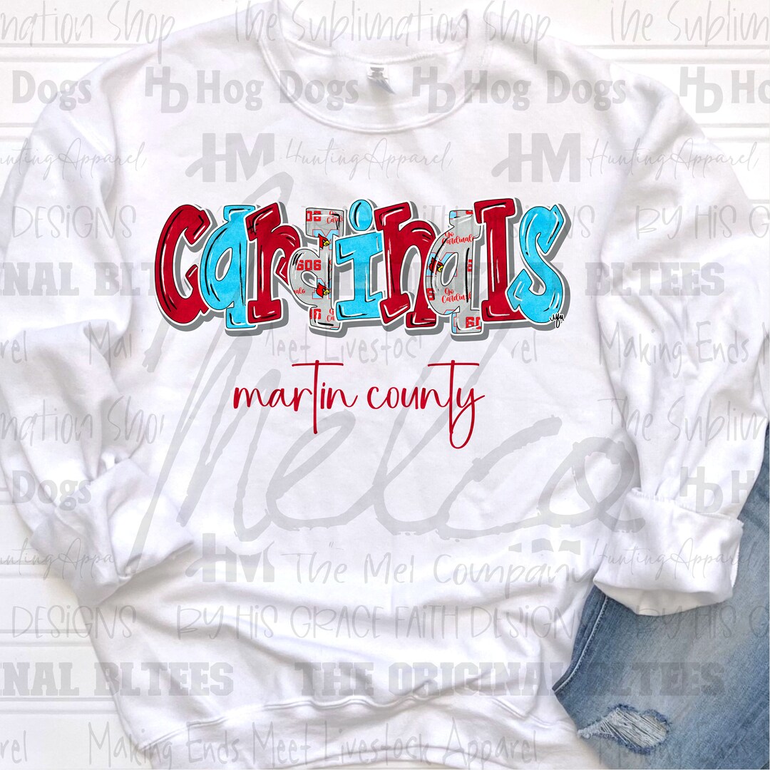 Martin County Cardinals 3137 PNG Digital Download Digital Art School ...