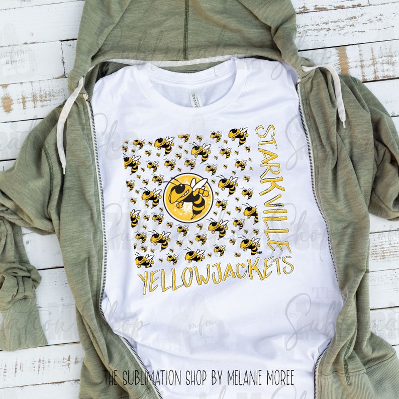Starkville Yellowjackets PNG Digital Download Digital Art - Etsy