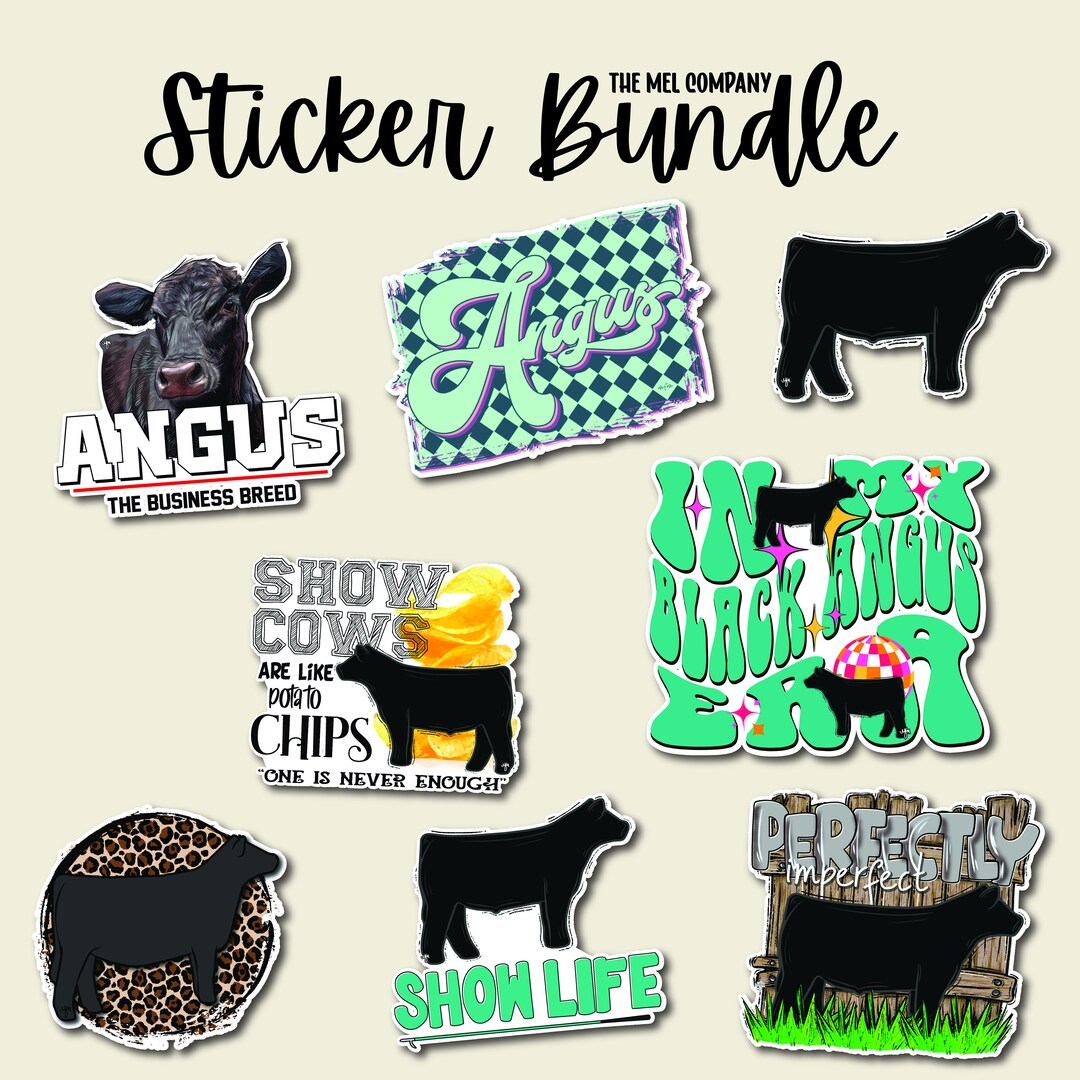 Black Angus Stickers Laptop Sticker Cup Stickers Car Stickers Faith ...