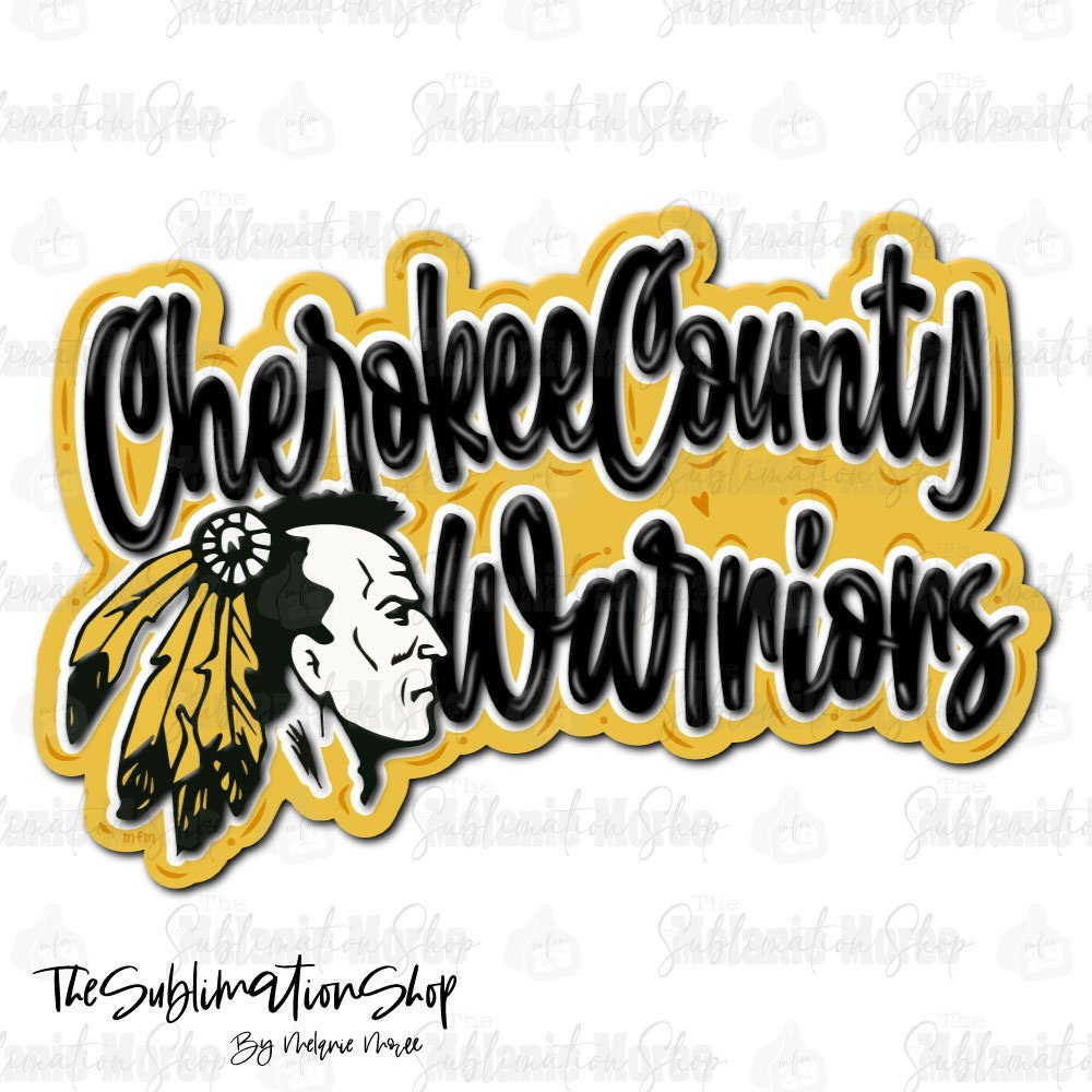 Cherokee-county-warriors PNG Digital Download Digital Art - Etsy