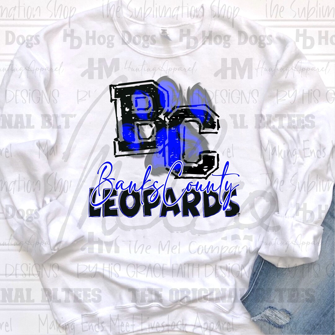 Banks County Leopards 3194 PNG Digital Download Digital Art School ...