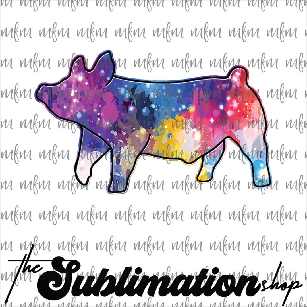 Fancy Pig 1A Sublimation Ready to Press Sheets Show Life Barn Life - Etsy
