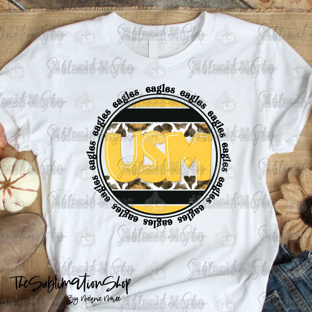 USM Eagles PNG Digital Download Digital Art Hattiesburg - Etsy