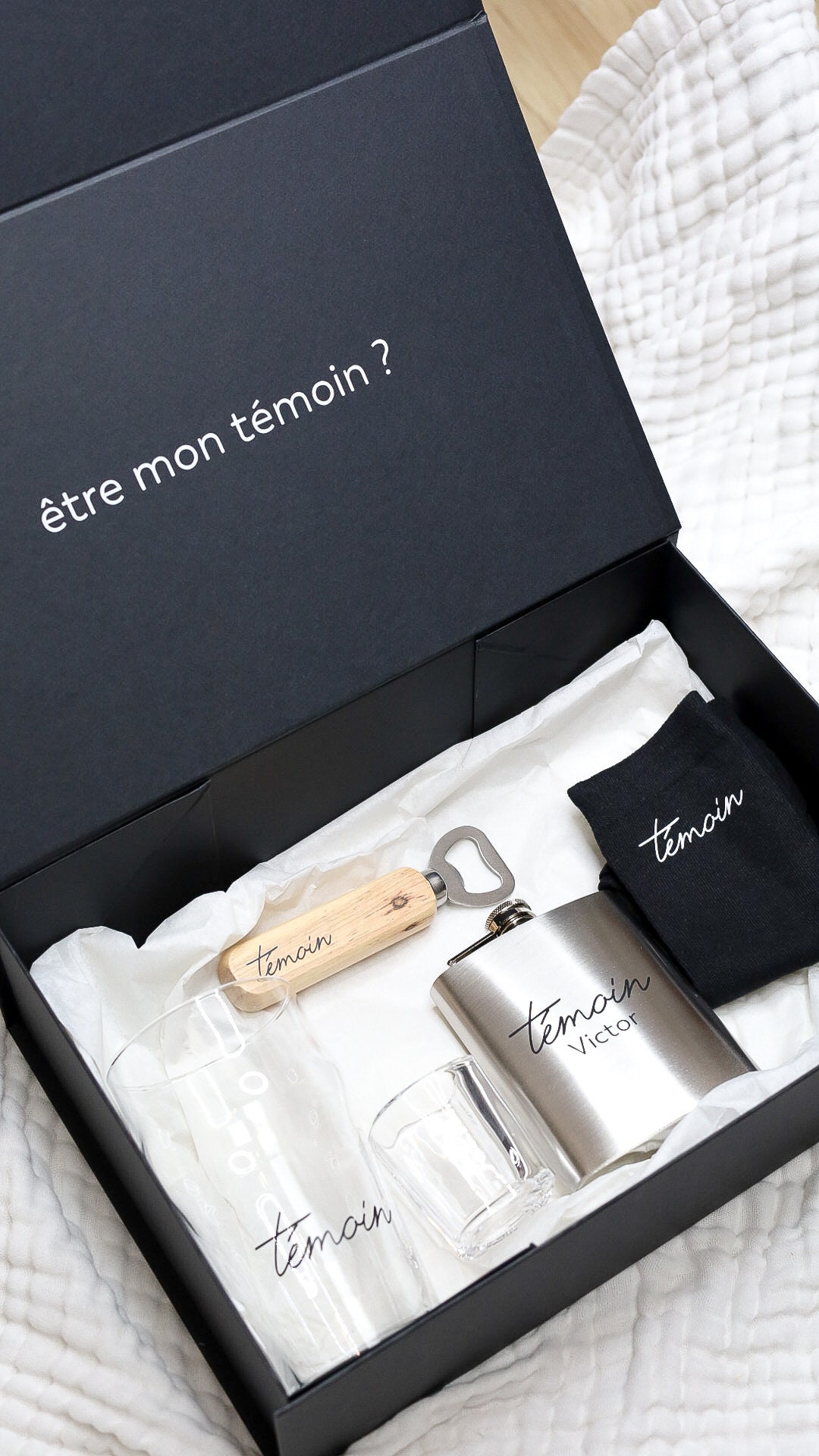 Coffret cadeau garçon d'honneur / Témoin - Etsy France