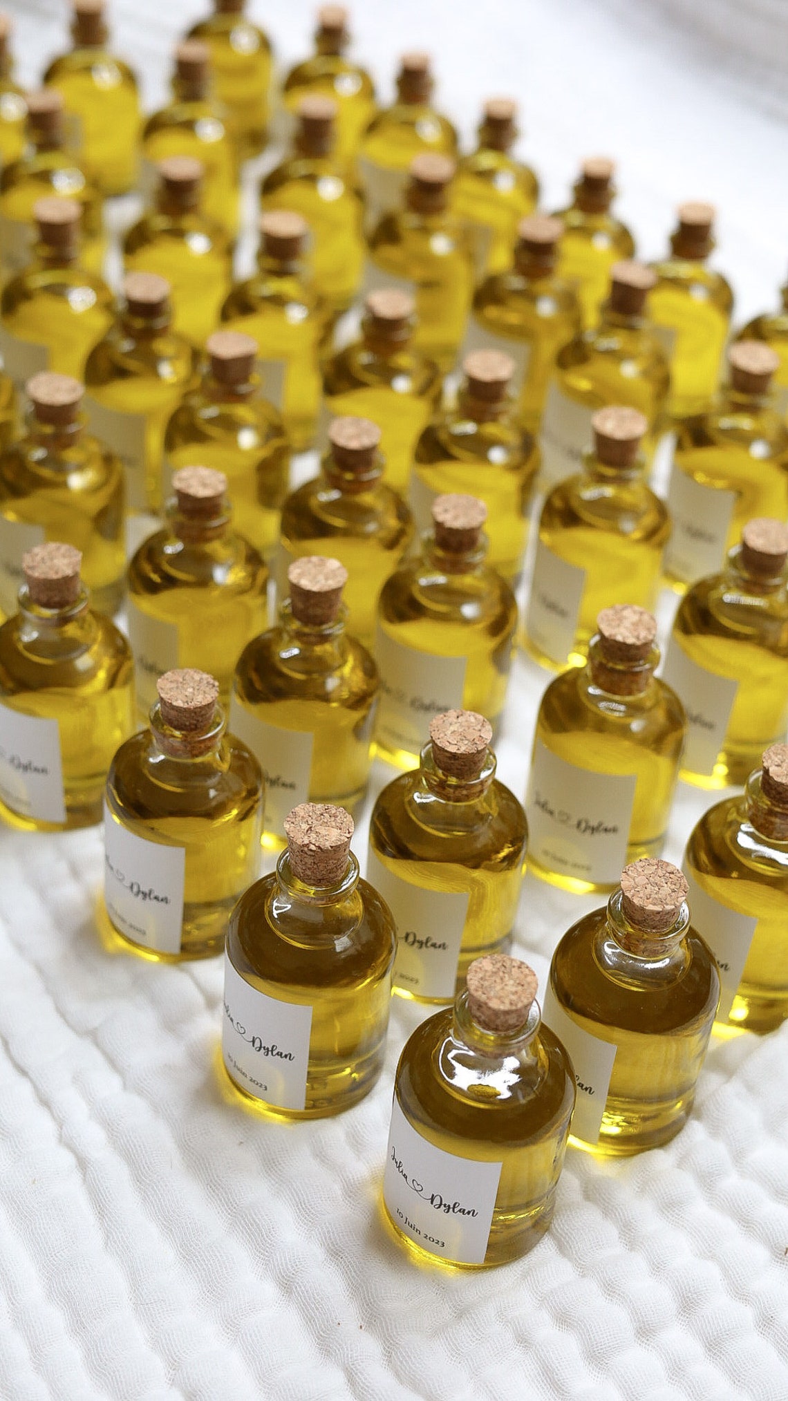 Fiole huile d'olive / Cadeaux invités mariage - Etsy France