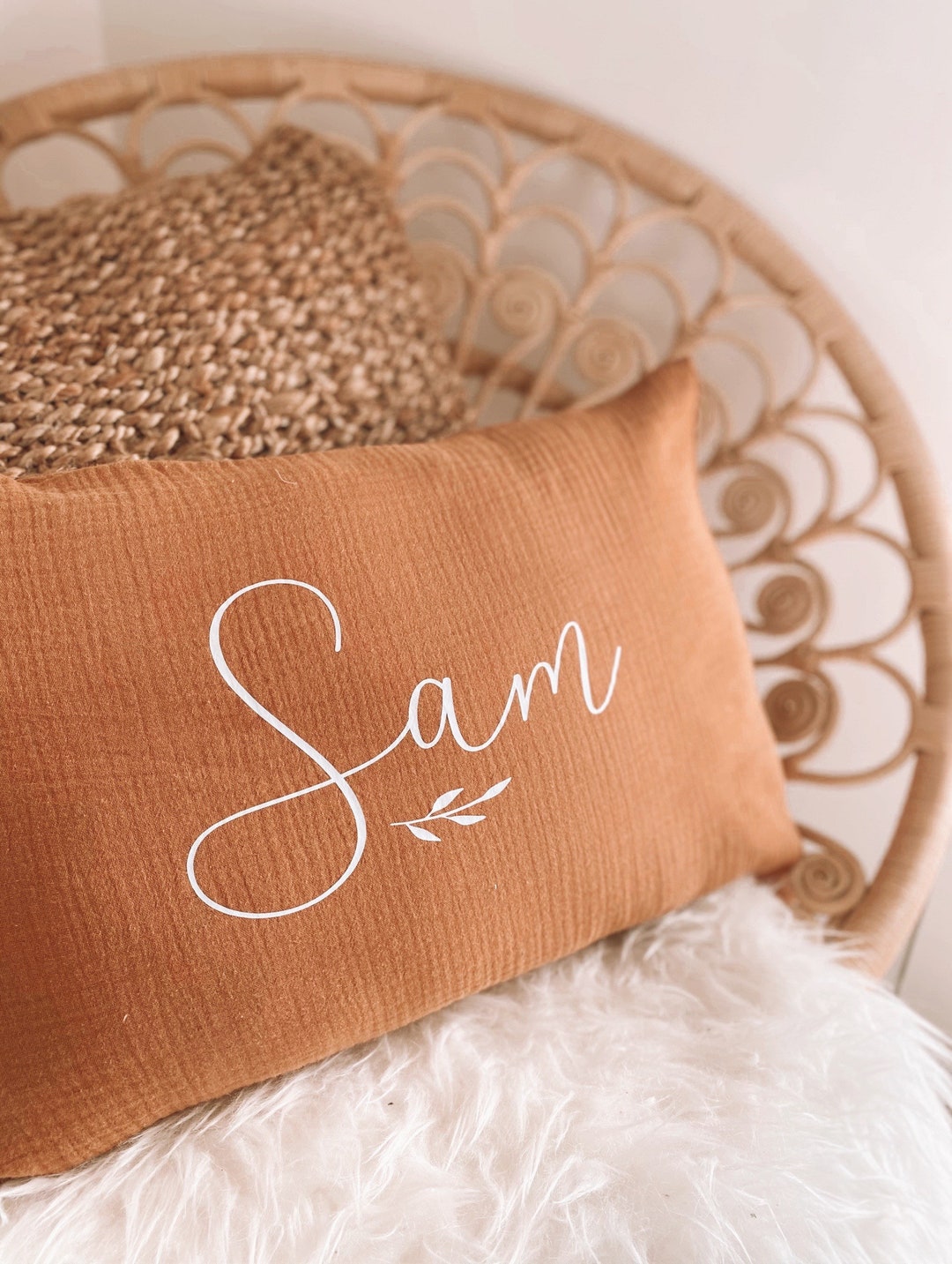 Housse coussin personnalisé Gaz de coton - Etsy France