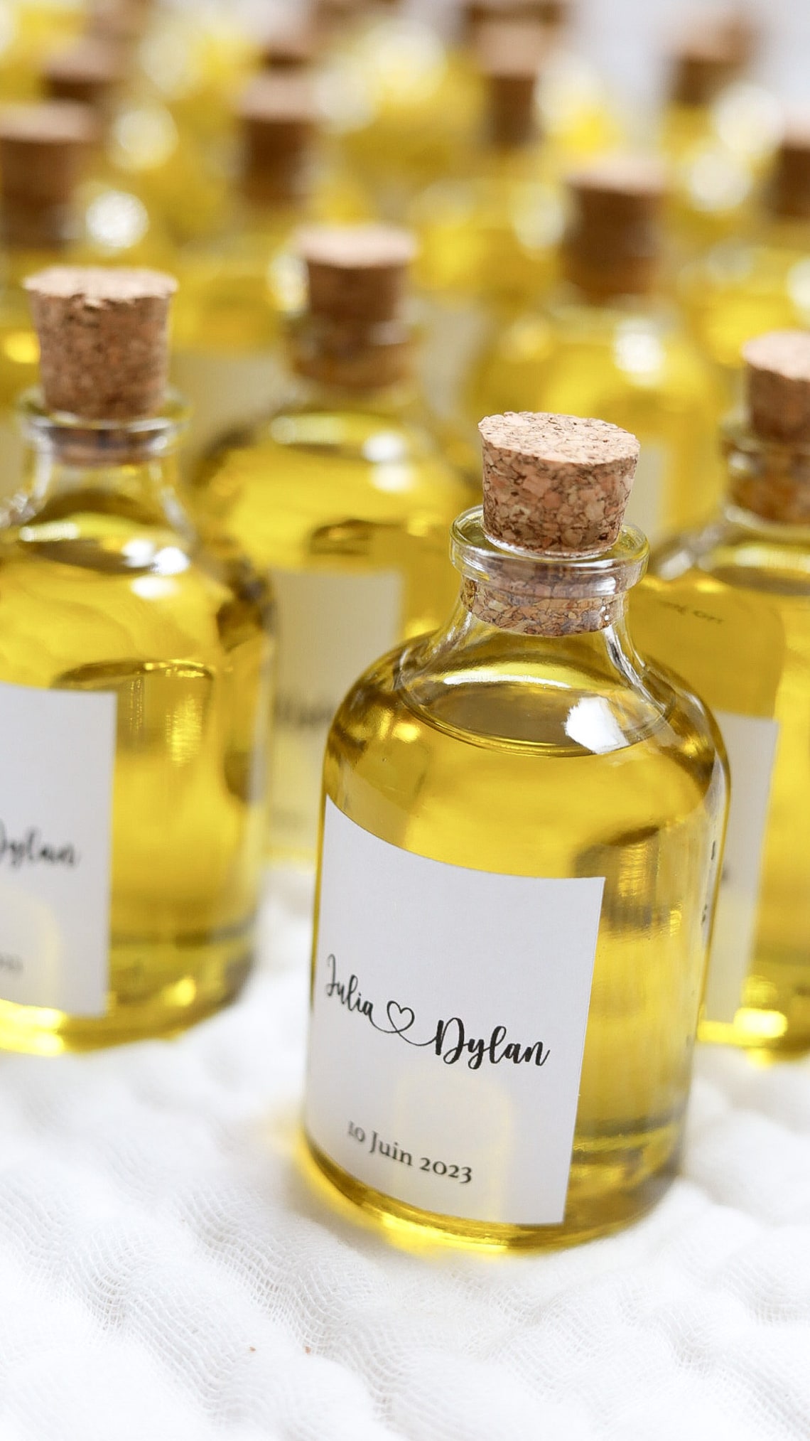 Fiole huile d'olive / Cadeaux invités mariage - Etsy France