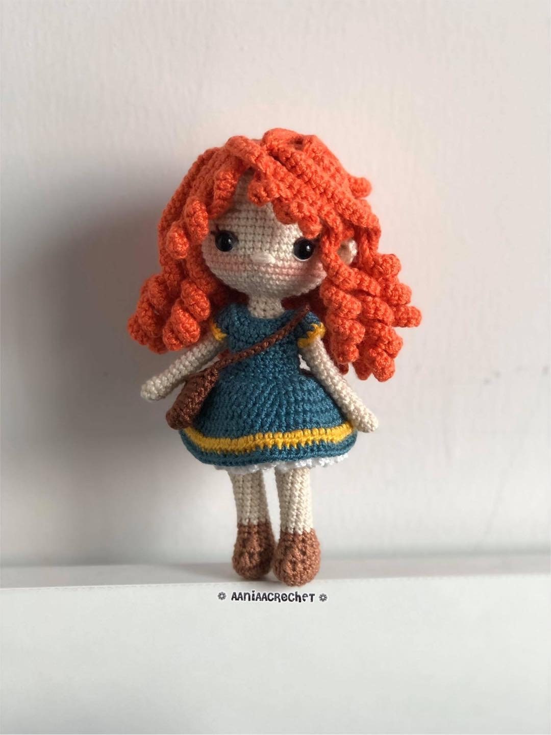 Crochet Doll , Merida Princess , Princess Doll , Amigurumi , Doll , Toy ...