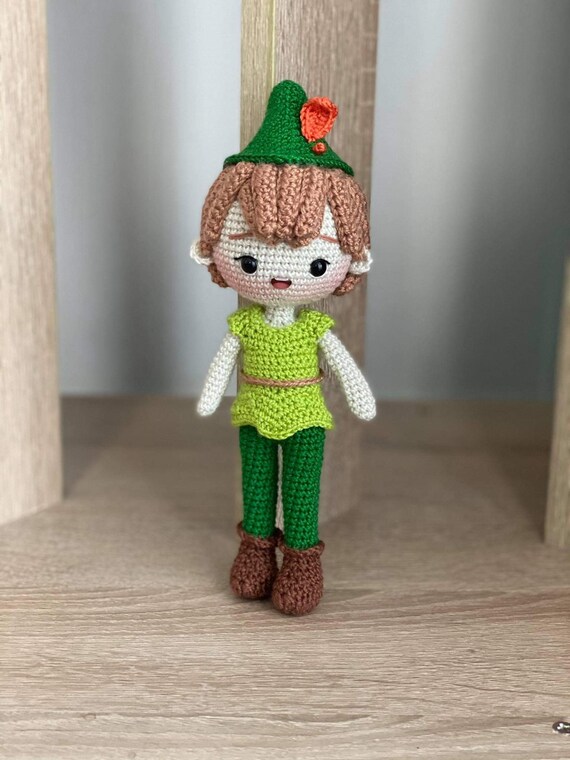 Crochet Doll Peter Pan Pan Amigurumi Toy | Etsy